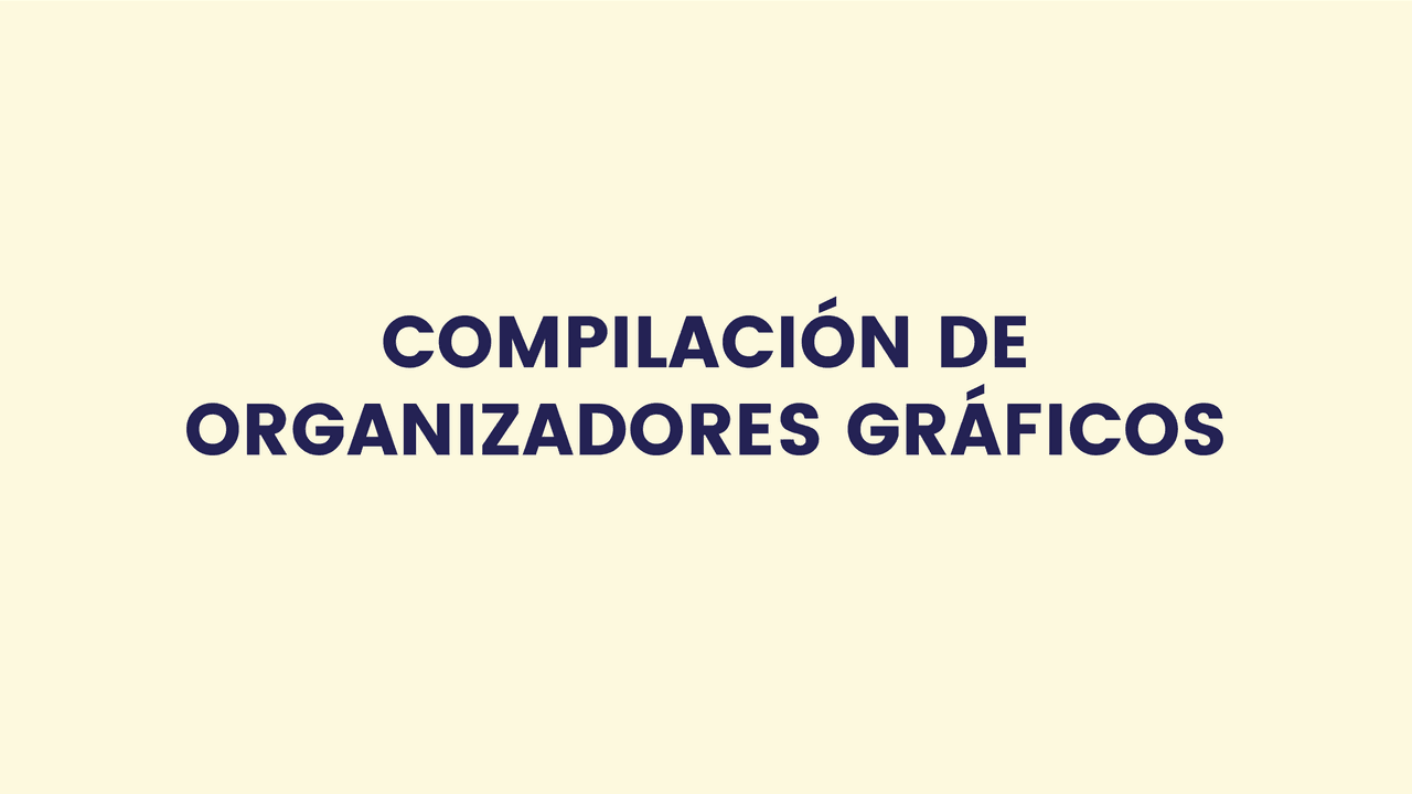 COMPILACIÓN DE ORGANIZADORES GRÁFICOS | Slides of Spanish Language ...