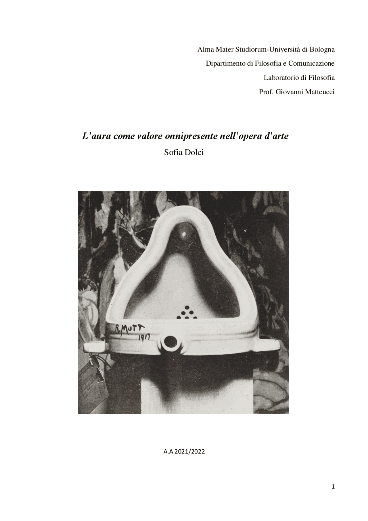 Saggio Su Walter Benjamin Docsity
