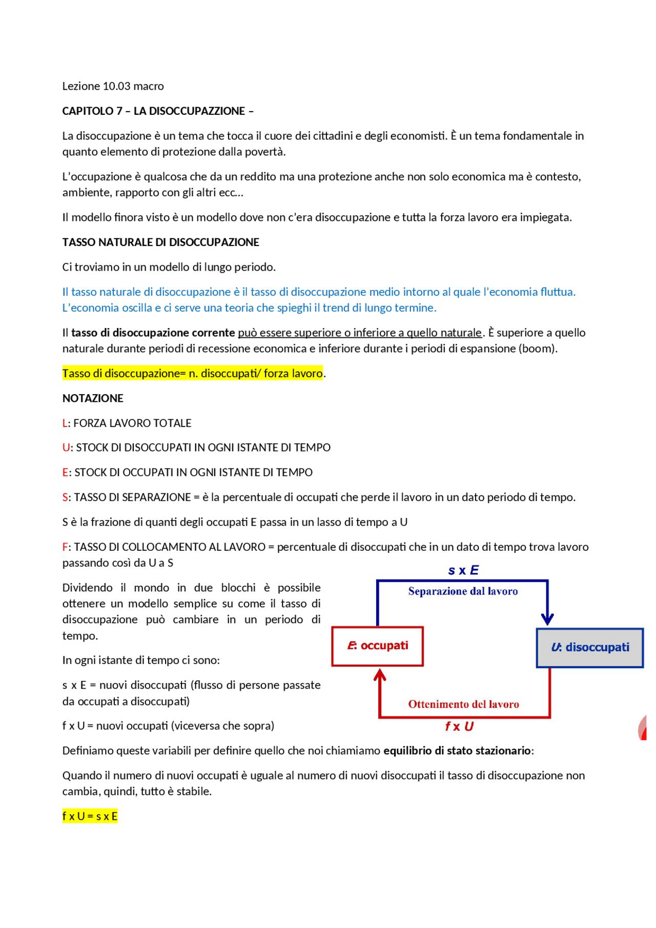 Secondo parziale di macroeconomia - Docsity