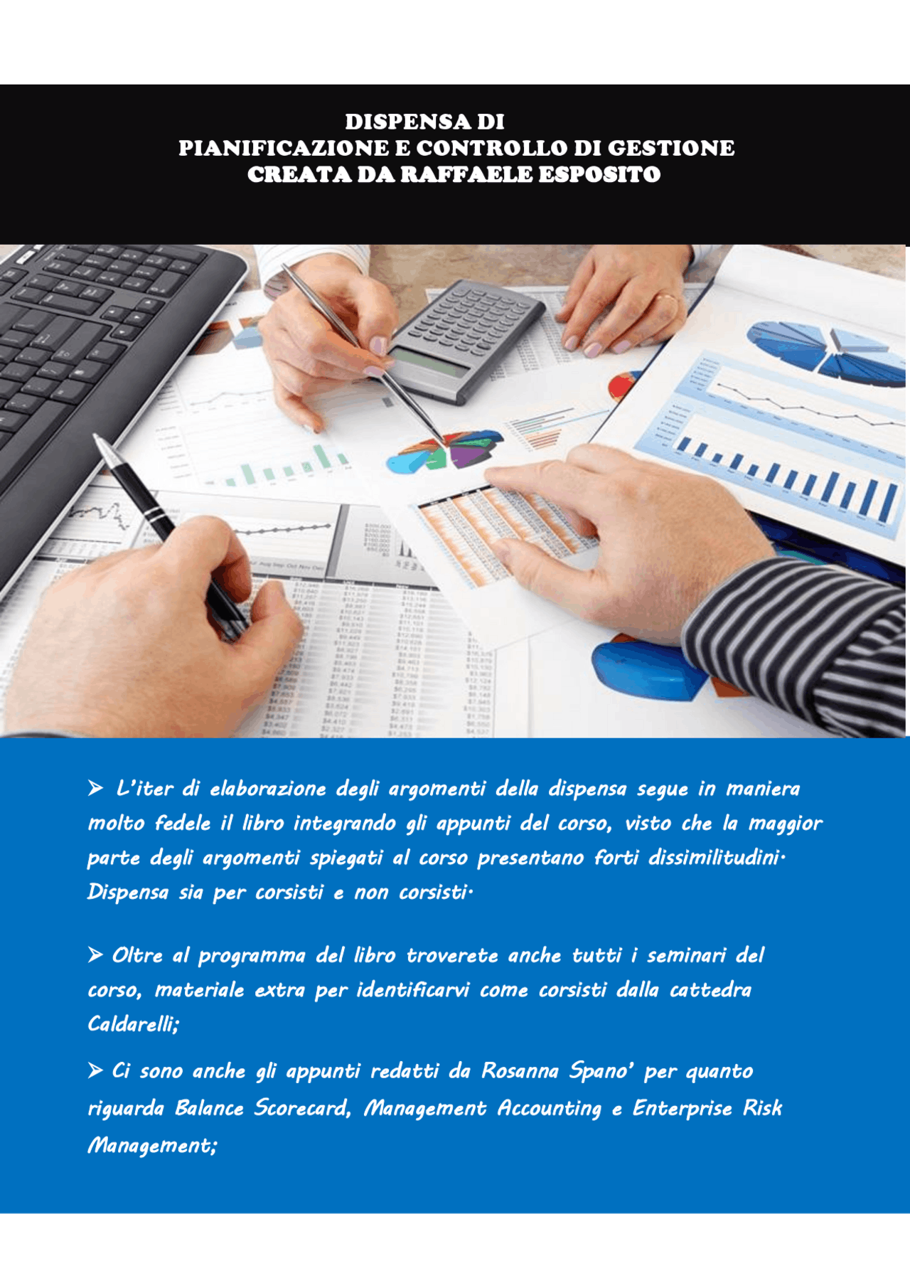 Programmazione e controllo dispensa Lucio Potito - Docsity