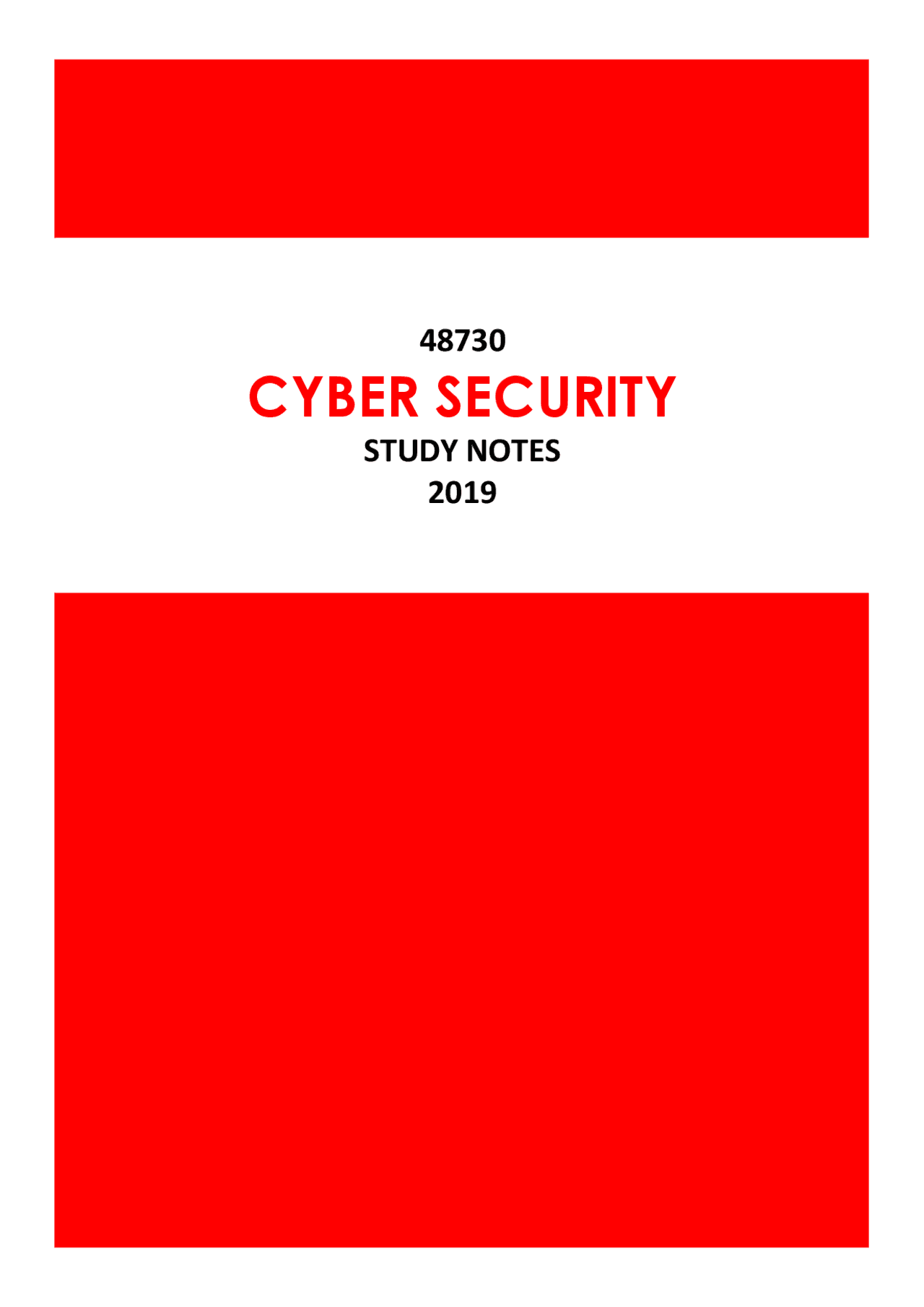 Cyber operations and security study notes - Docsity