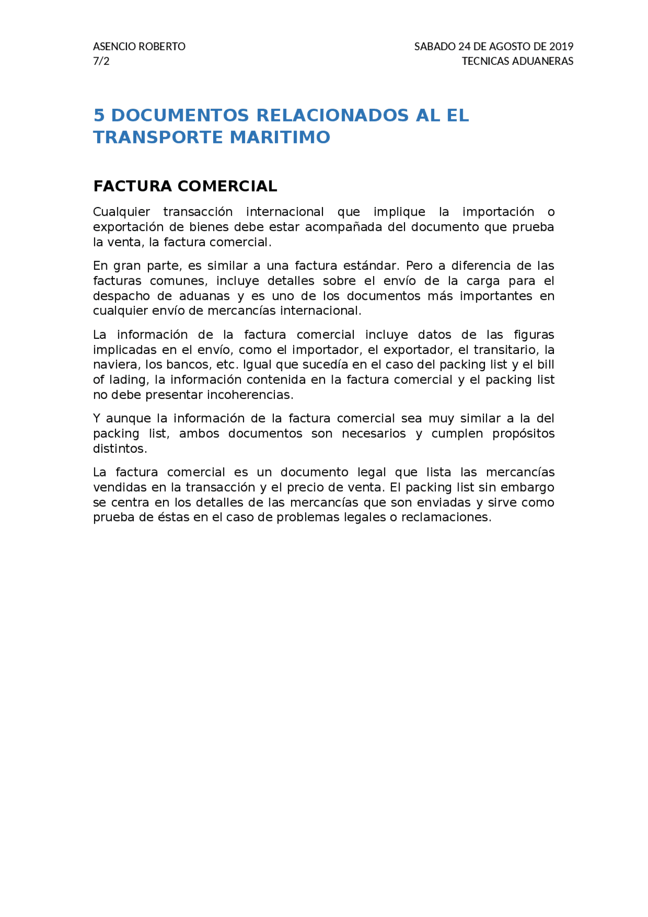 5 documento al transporte maritimo - Docsity