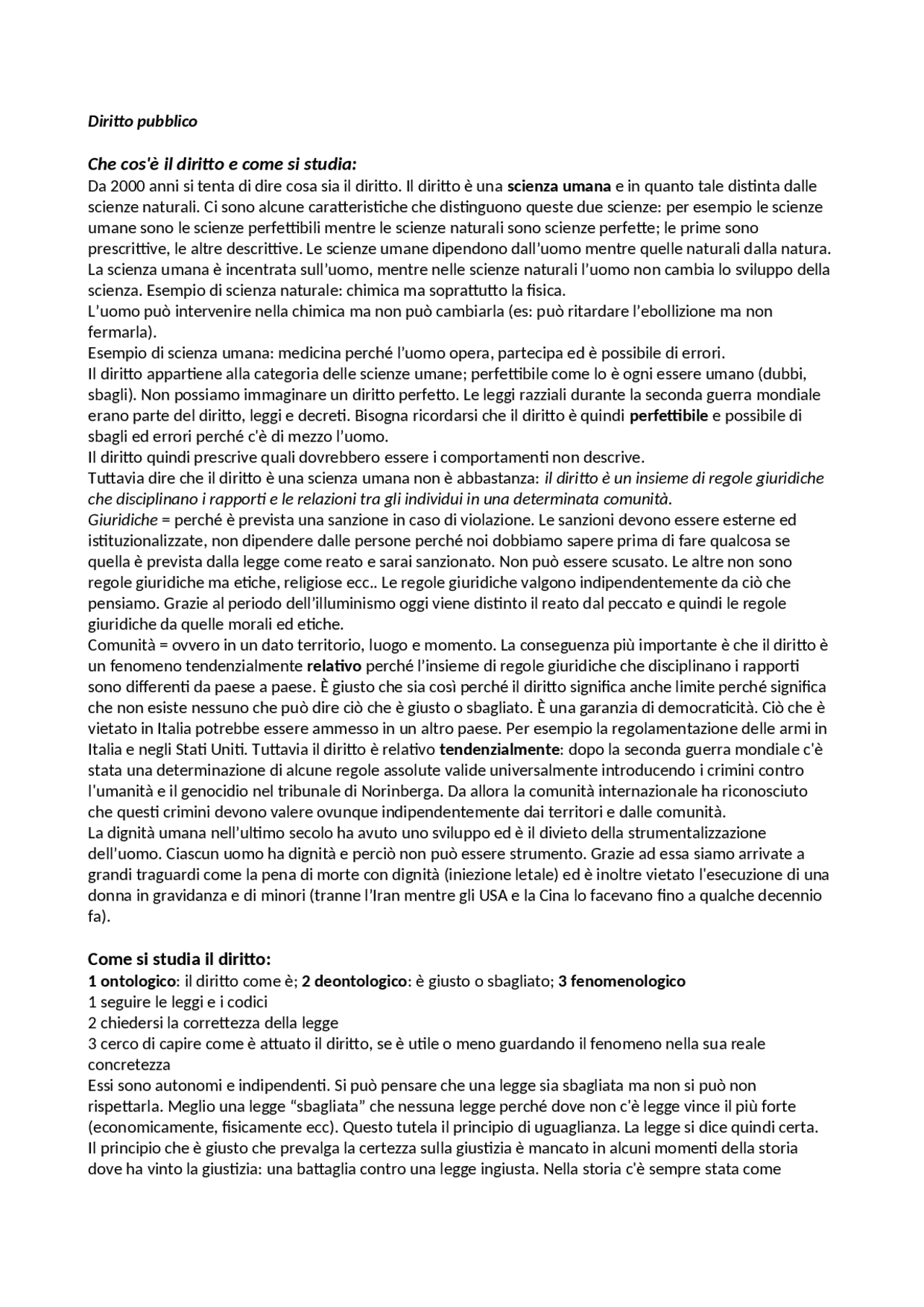 Appunti Di Diritto Pubblico Unimi Docsity