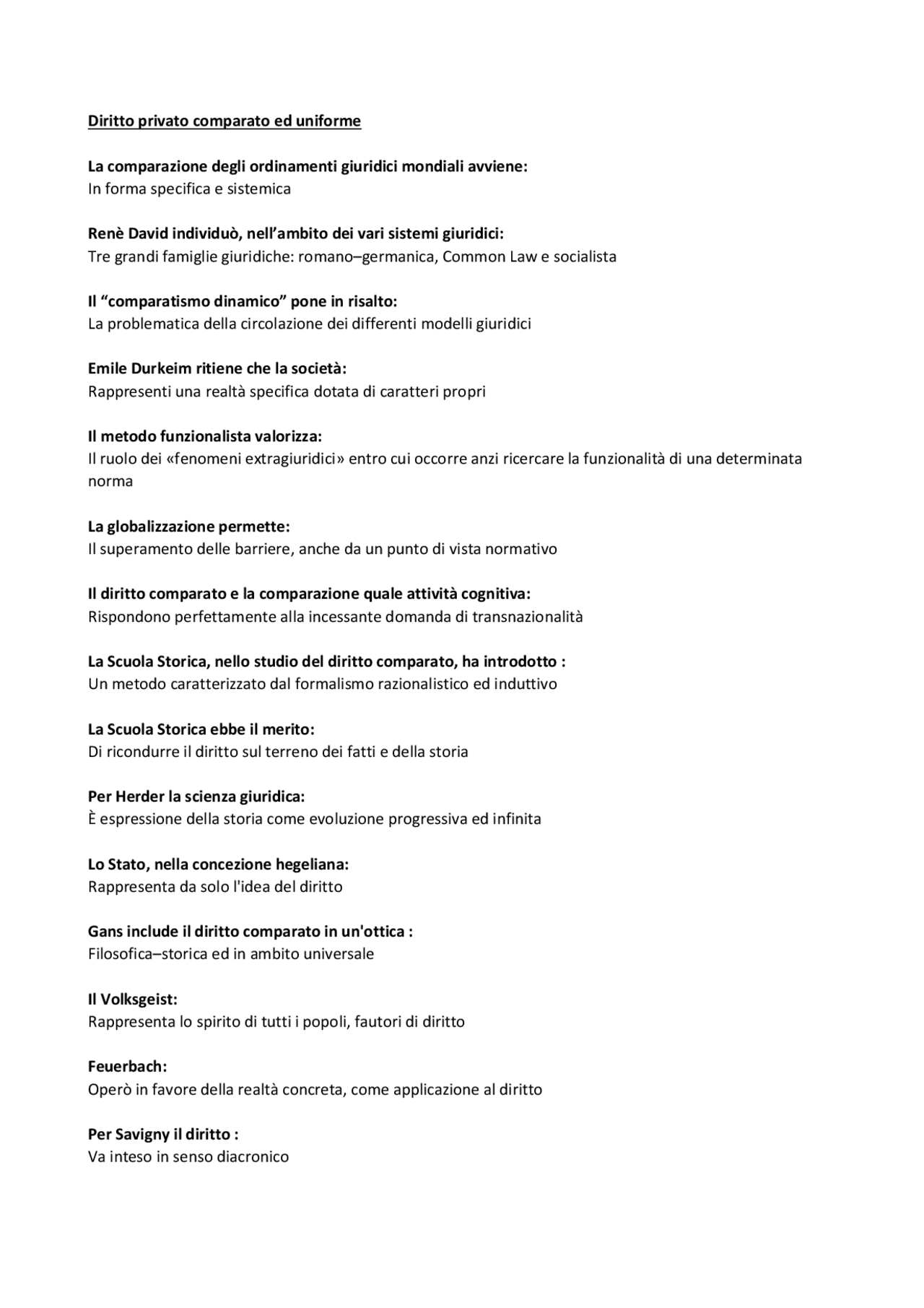 Paniere Di Diritto Privato Comparato Ed Uniforme Pegaso L 15 2022
