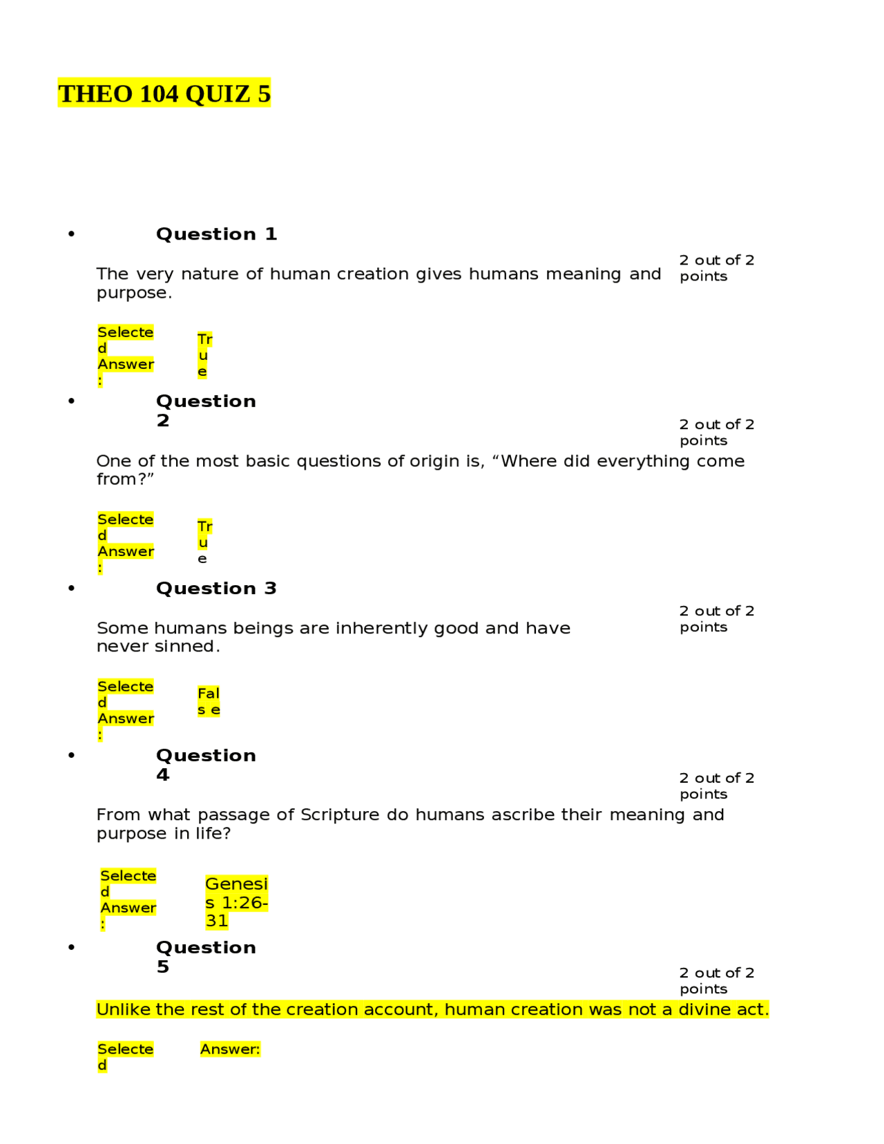 THEO 104 QUIZ 5 / THEO 104 WEEK 5 QUIZ: LIBERTY UNIVERSITY | ATEMPT ...