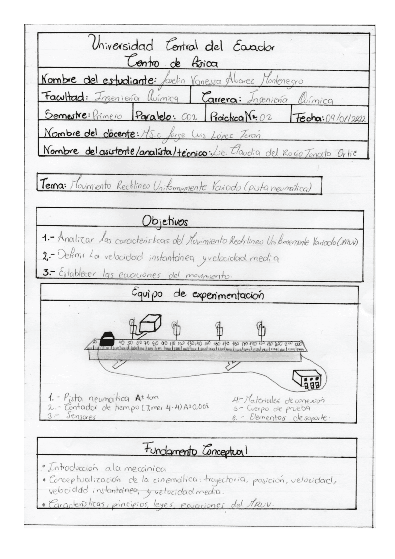 Informe Mruv Laboratorio De Física Docsity