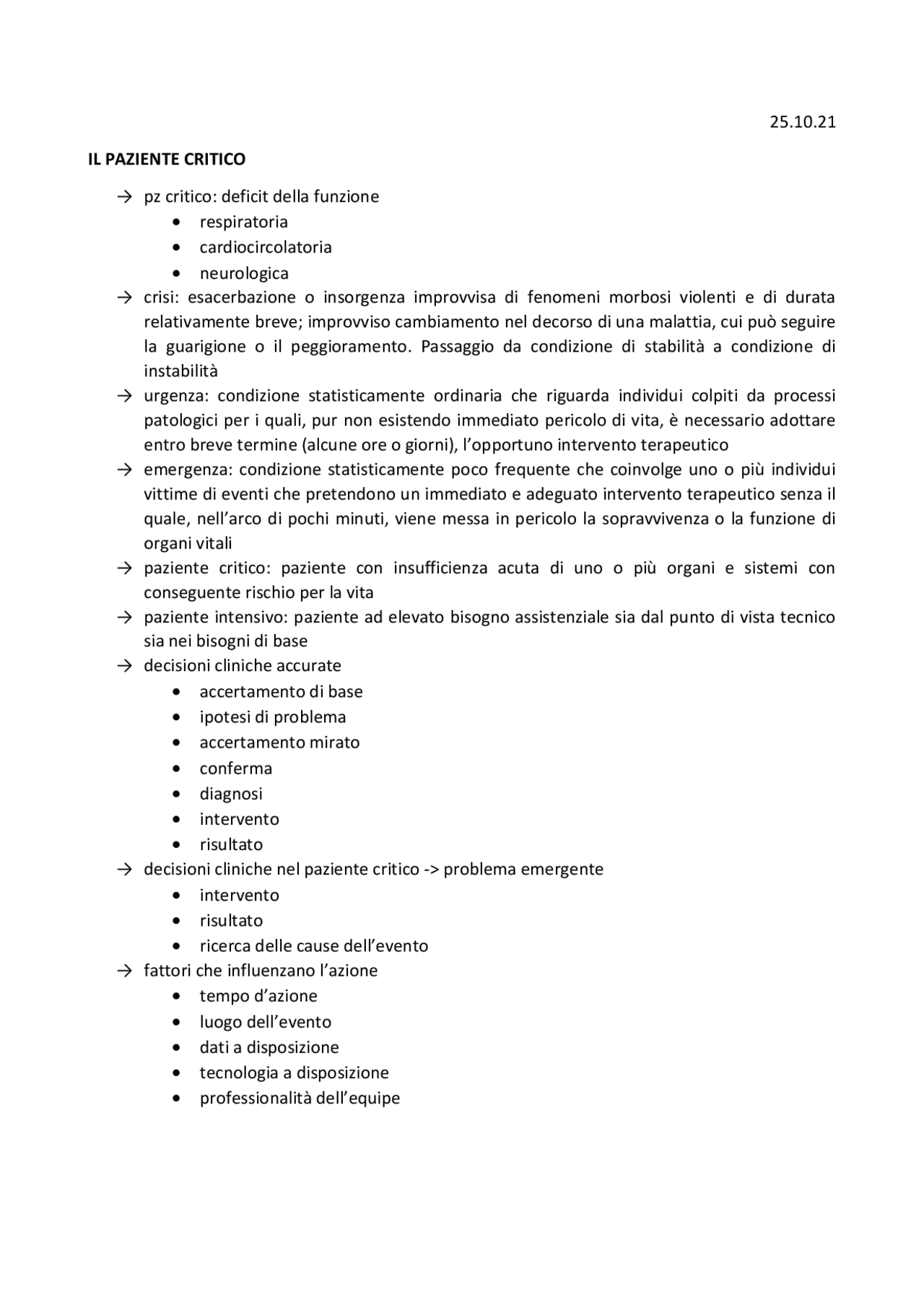 Infermieristica In Situazioni Di Criticità Infermieristica Schemi E