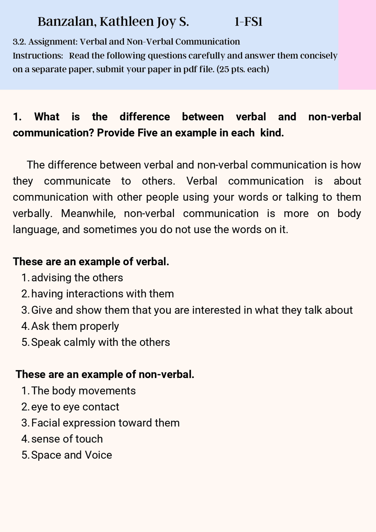 Give The Exle Of Non Verbal Communication - Infoupdate.org