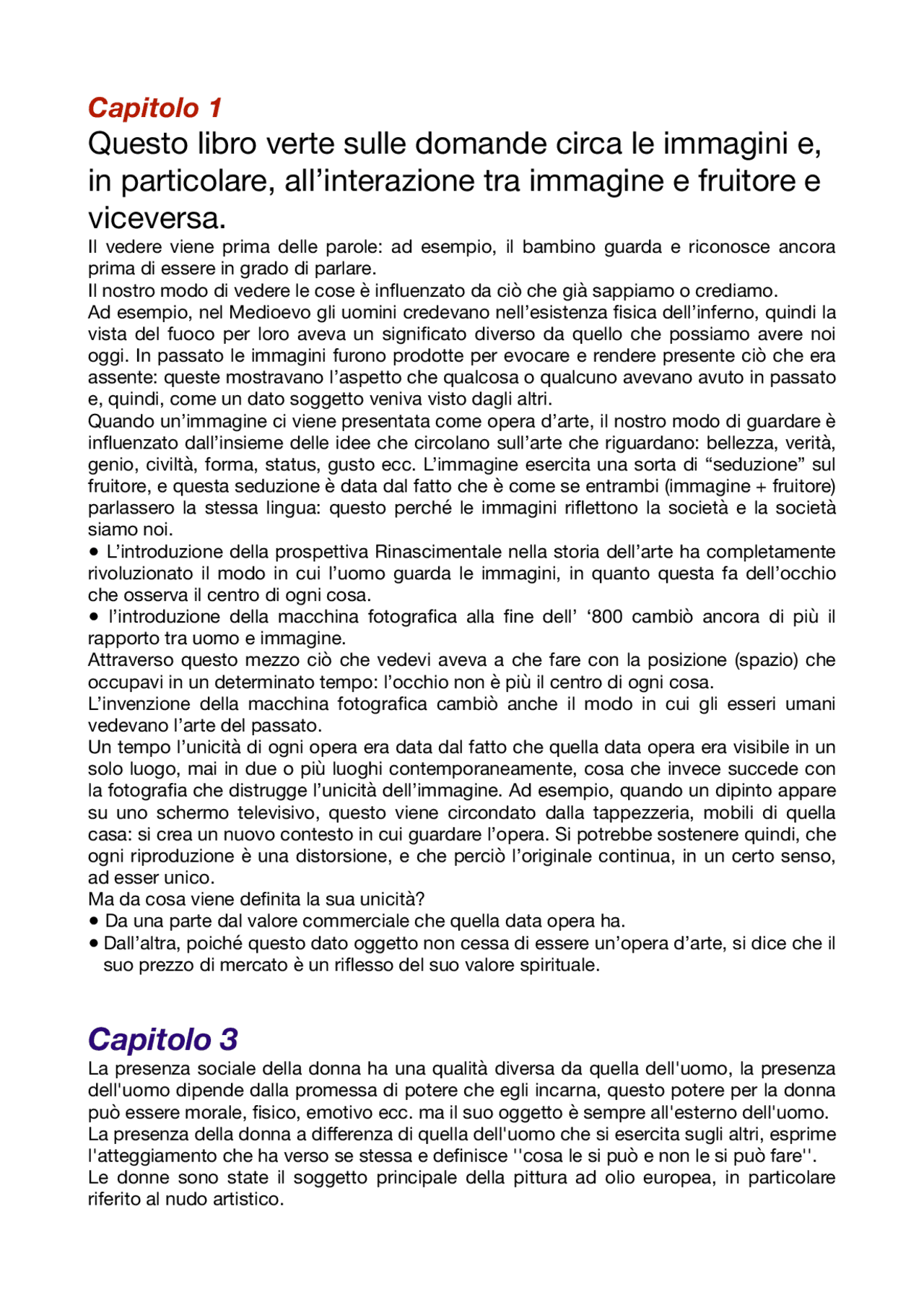 Questioni Di Sguardi Docsity