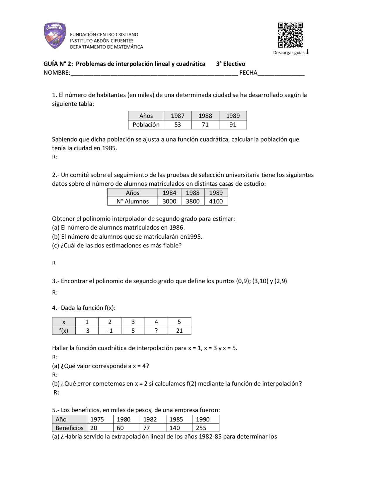 Metodos Numericos Temas Varios Docsity