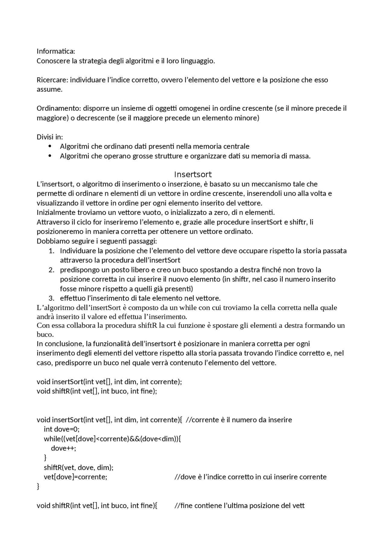 Informatica somma e prodotto rta due matrici - Docsity