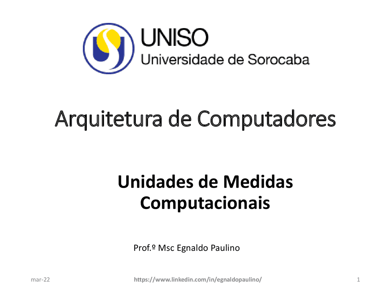 Introdução A Arquitetura De Computadores Docsity