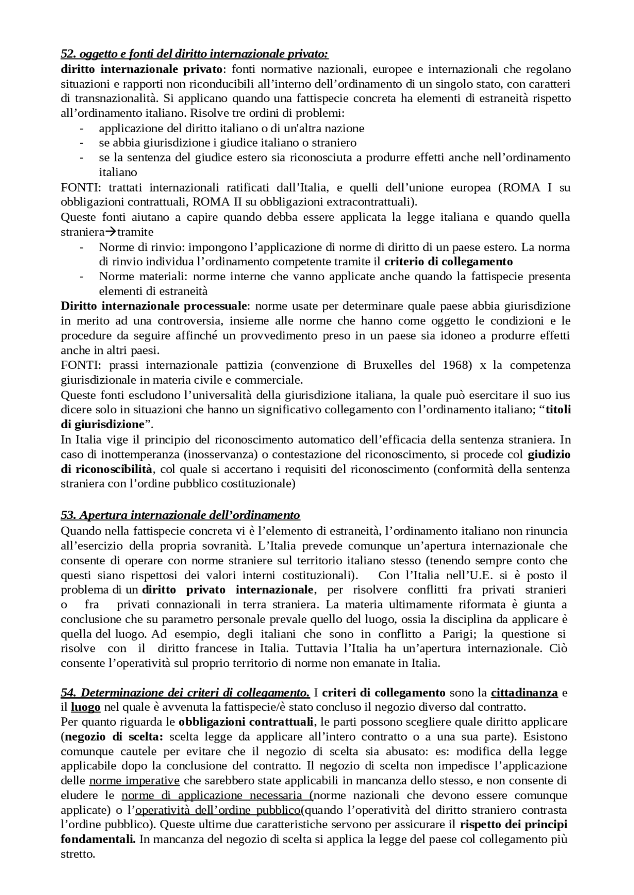 Sezione H Parte Prima Perlingieri Docsity
