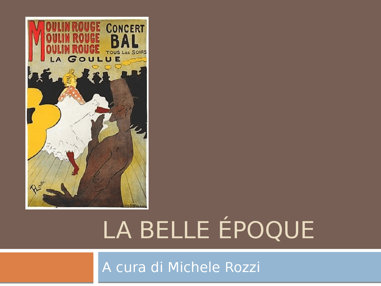 DOCUMENTO SINTETICO RIGUARDANTE LA BELLE EPOQUE - Docsity