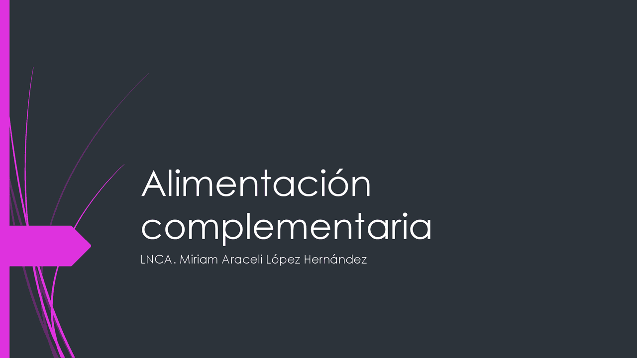 Alimentación complementaria - Docsity