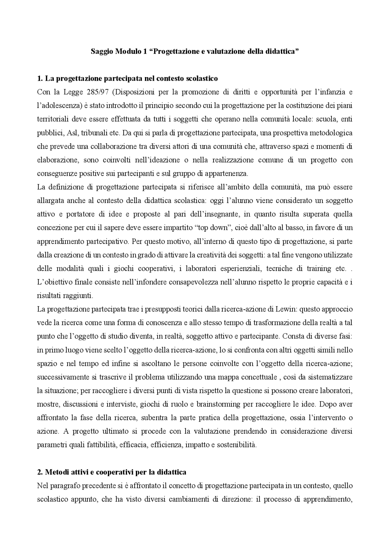 Saggi Di Fine Modulo Per Il Master Filosofia E Scienze Umane A18