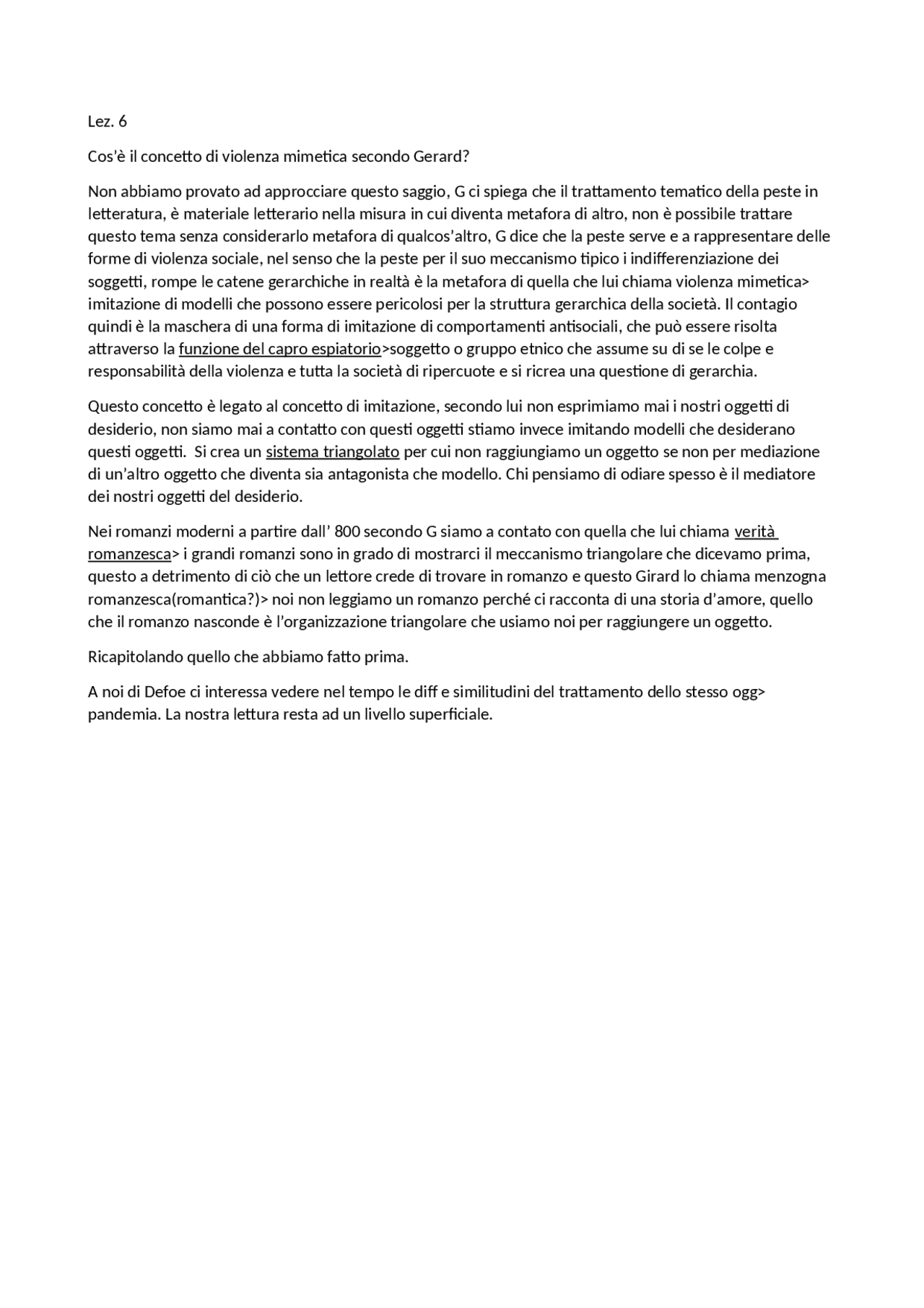 Letterature Comparate Docsity