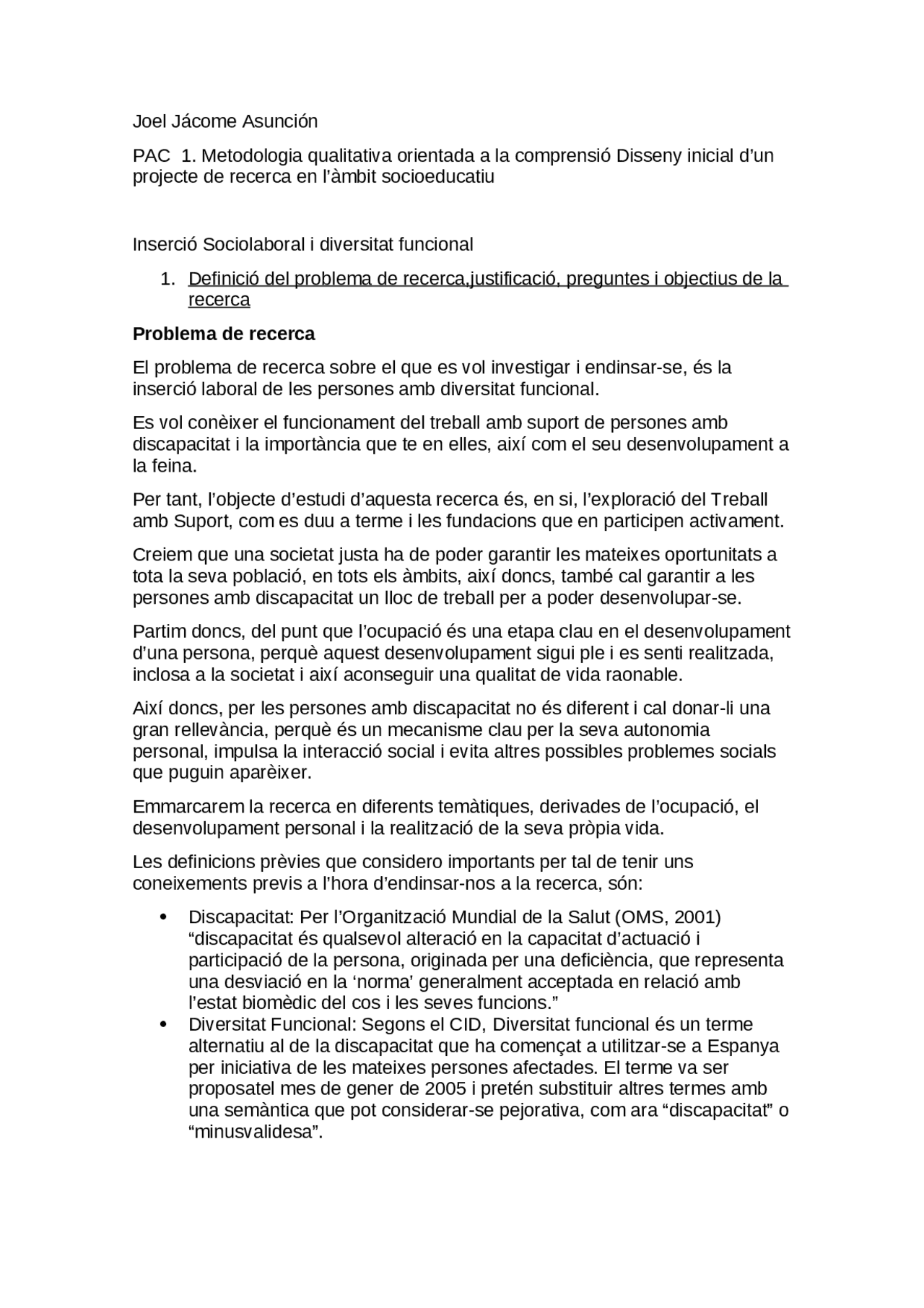 Pac 1 Mètodes I Tècniques Dinvestigació Socioeducativa Docsity