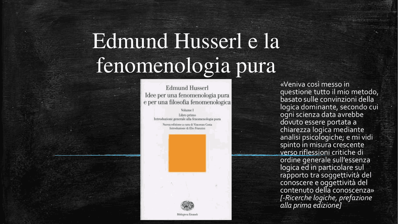 Fenomenologia Di Husserl Docsity