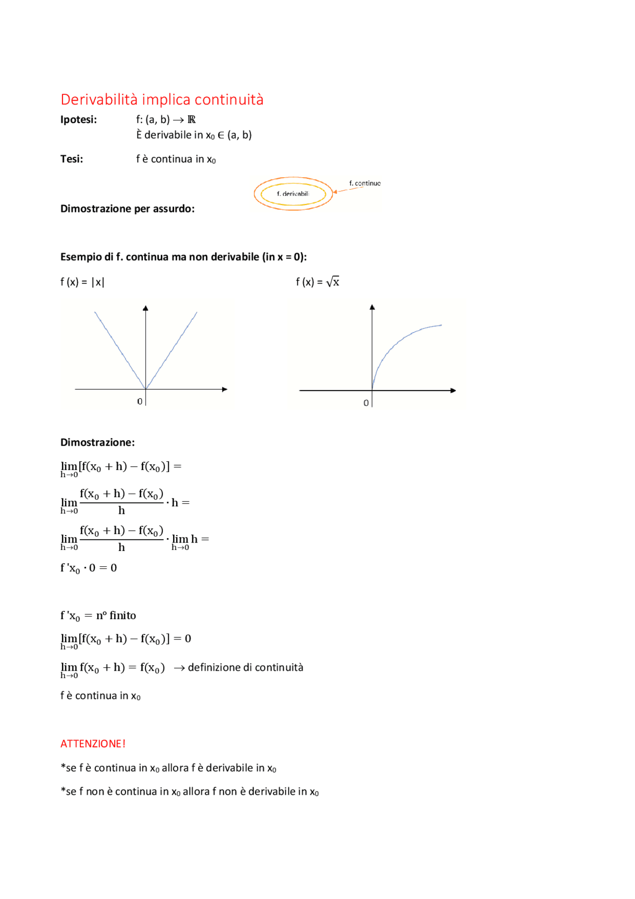 Teoria Per Orale Di Matematica Docsity