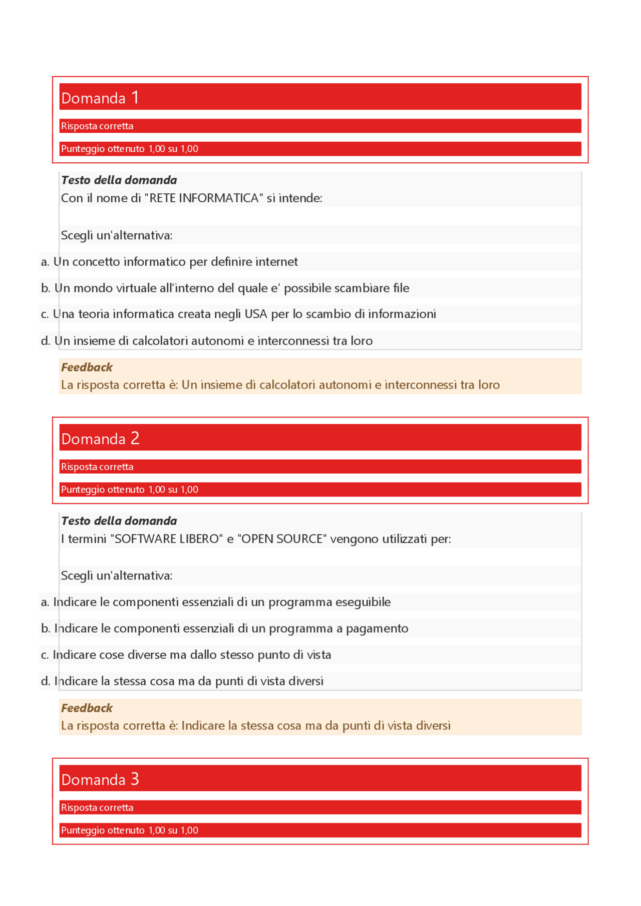 Lim Domande Risposte Completo Prove Desame Di Informatica Docsity