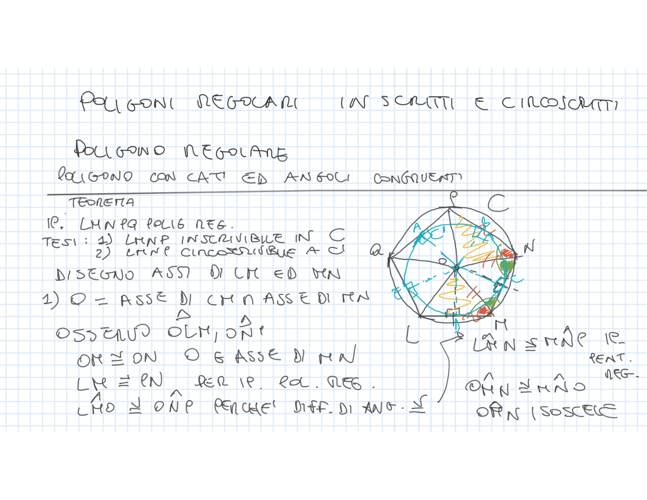 Circonferenze e Poligoni - Docsity