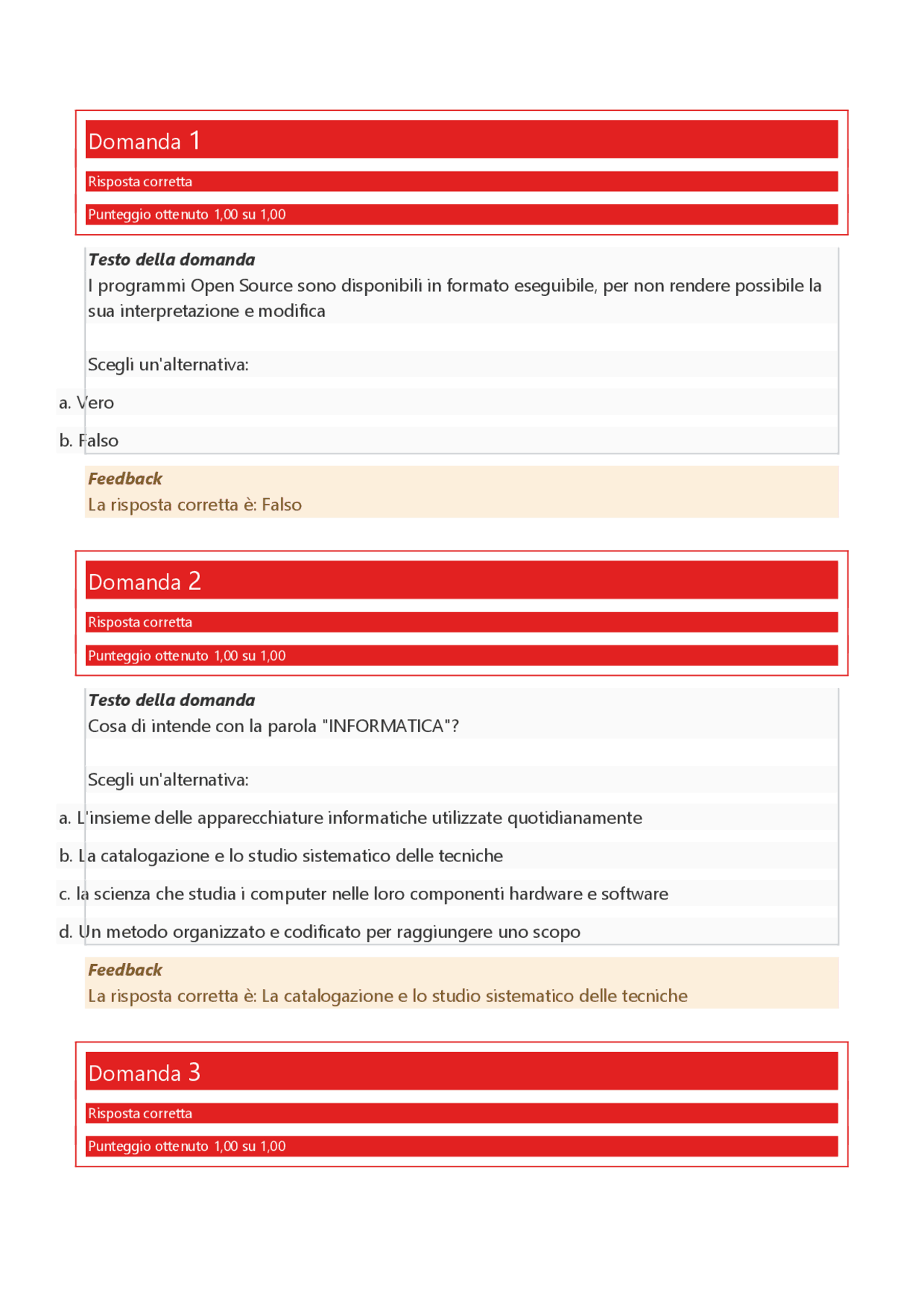 Tablet domande + risposte completo | Prove d'esame di Informatica | Docsity