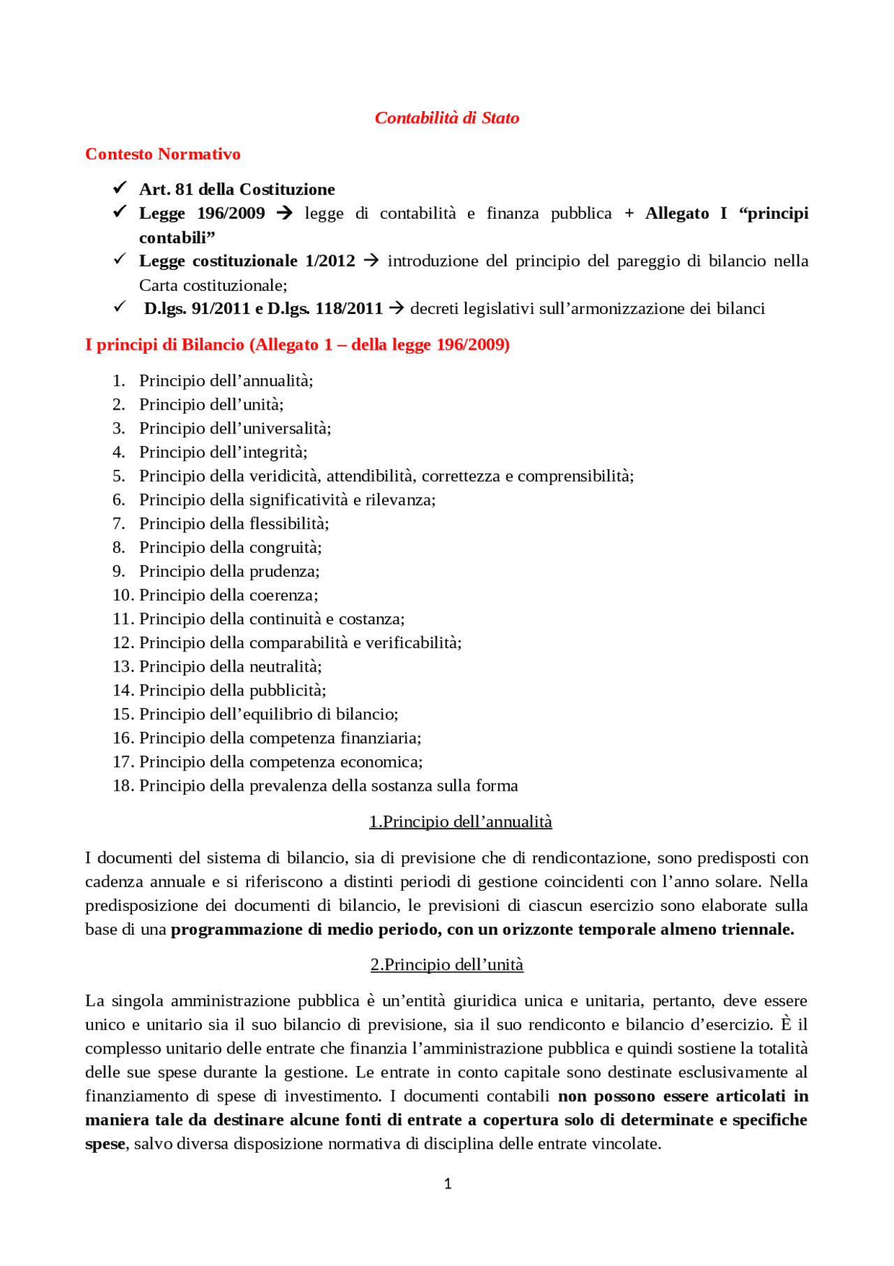 Contabilita Di Stato E Degli Enti Pubblici Docsity