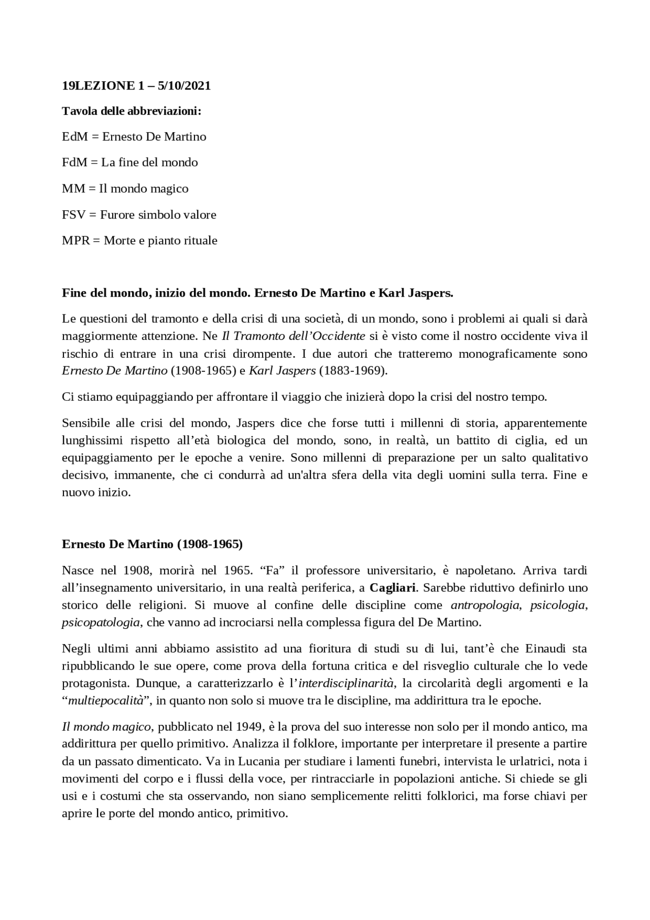 Riassunto Del Corso Di Domenico Conte 20212022 Docsity