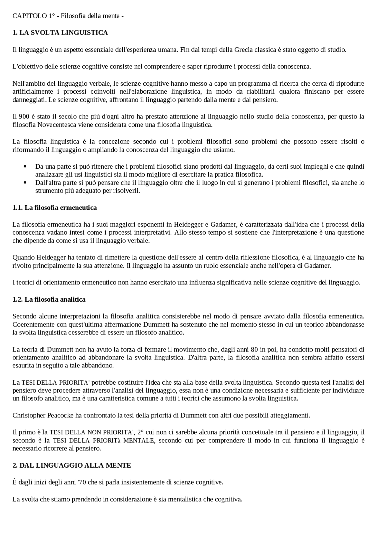 Le Scienze Cognitive Del Linguaggio Schemi E Mappe Concettuali Di