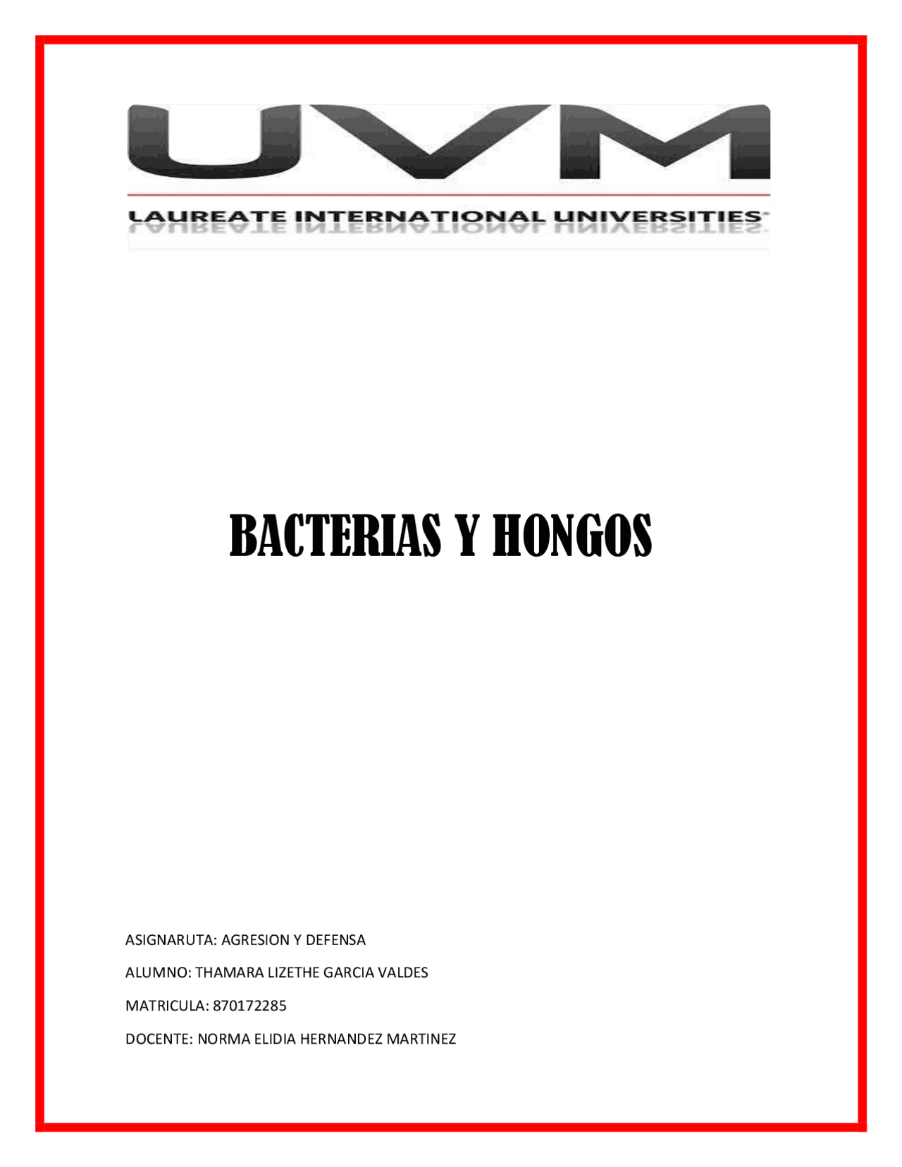 Hongos Y Bacterias Pdf Docsity