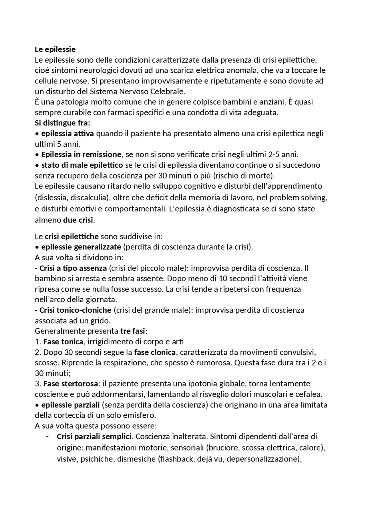 Epilessia: Caratteristiche, Sintomi, Tipi e Terapie | Schemi e mappe ...