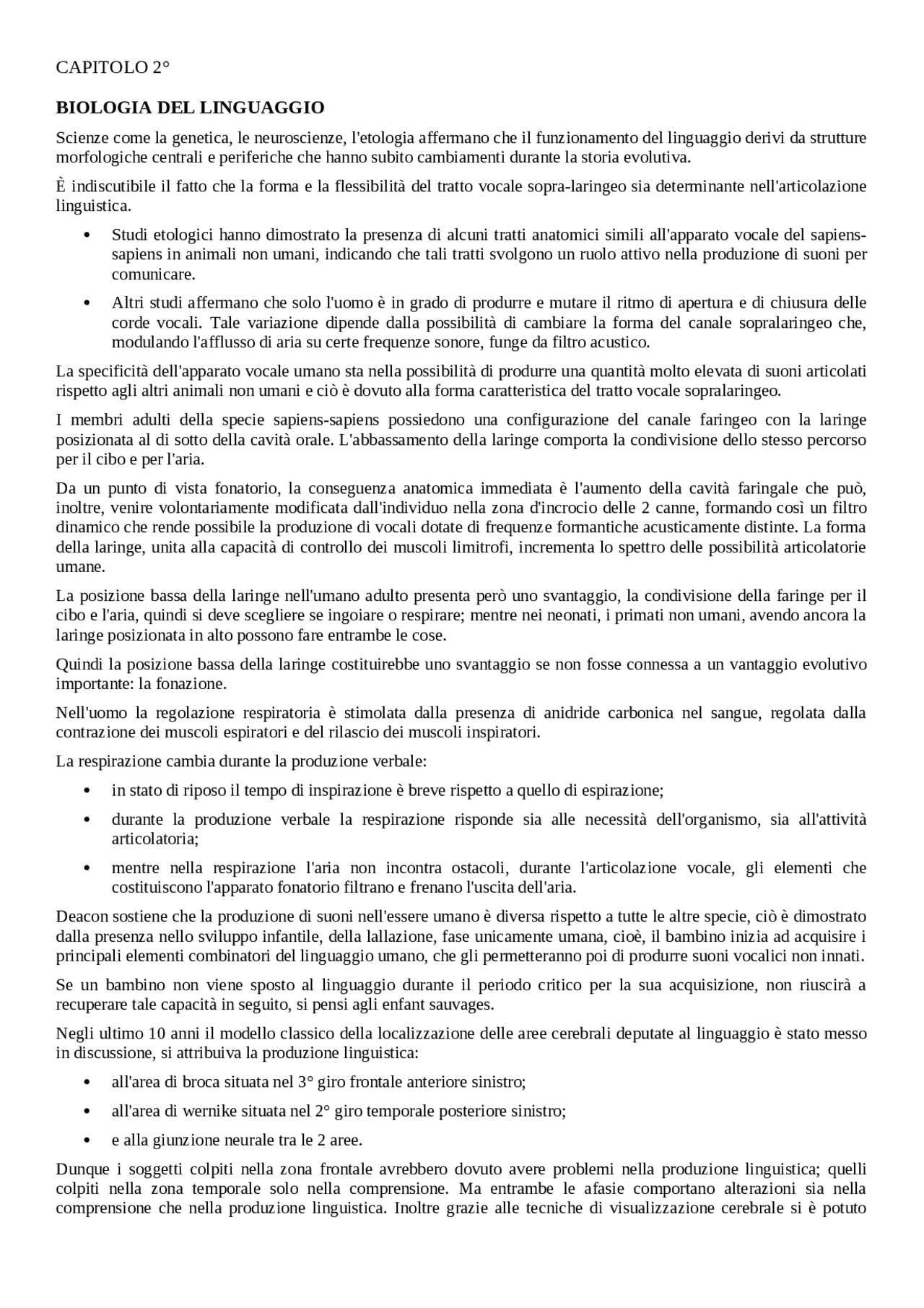 Scienze Cognitive Del Linguaggio Docsity
