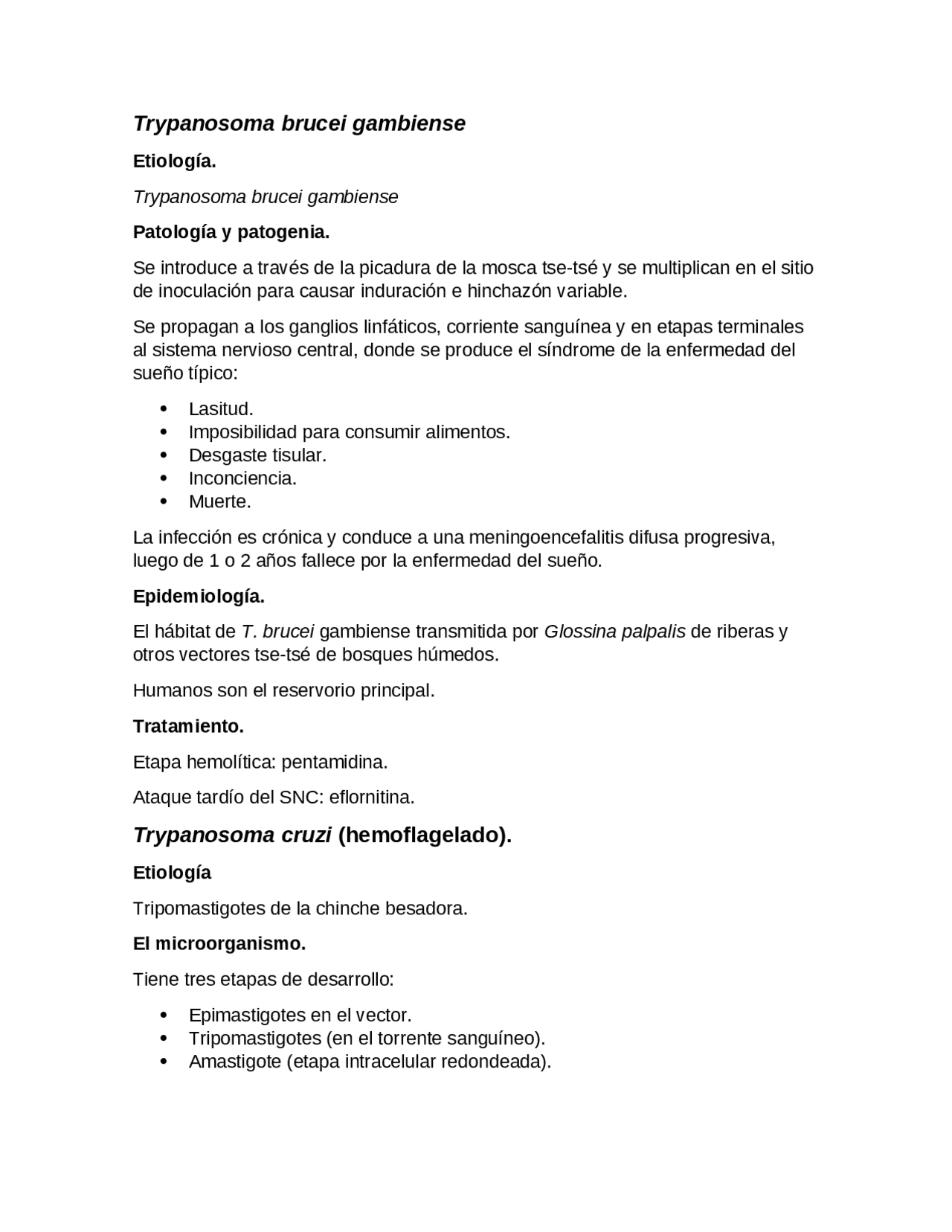 Parasitología Apuntes Parte Dos Docsity