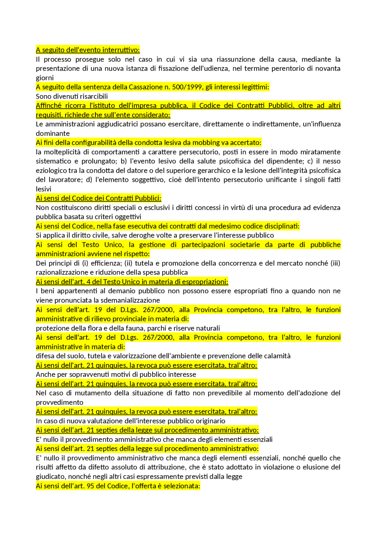Test Diritto Amministrativo Uni Pegaso Aggiornato Al 2022 Docsity