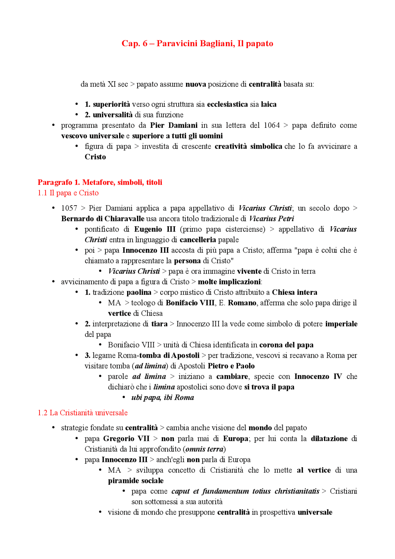 Storia Medievale B Cap 6 Riassunto Docsity