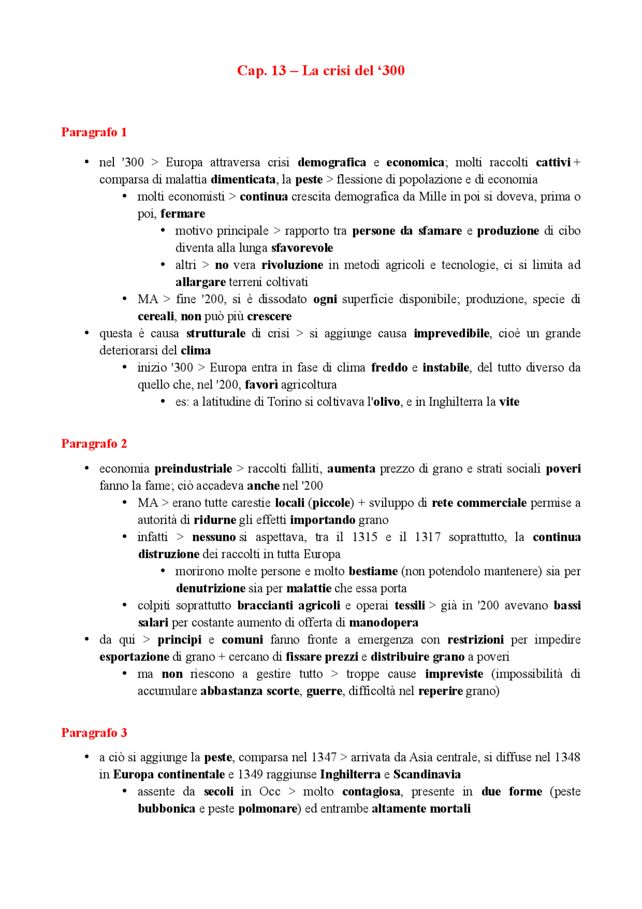 Storia Medievale B Cap 13 Riassunto Docsity