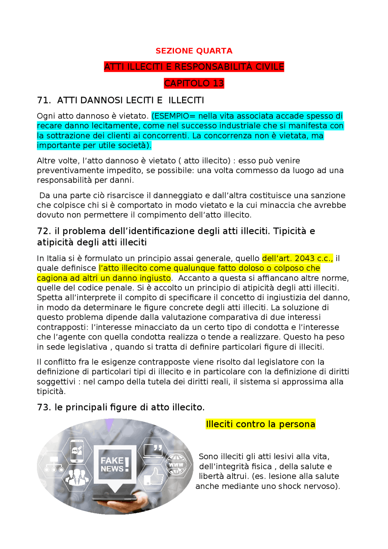 Riasssunto Trimarchi Parte 2 Docsity
