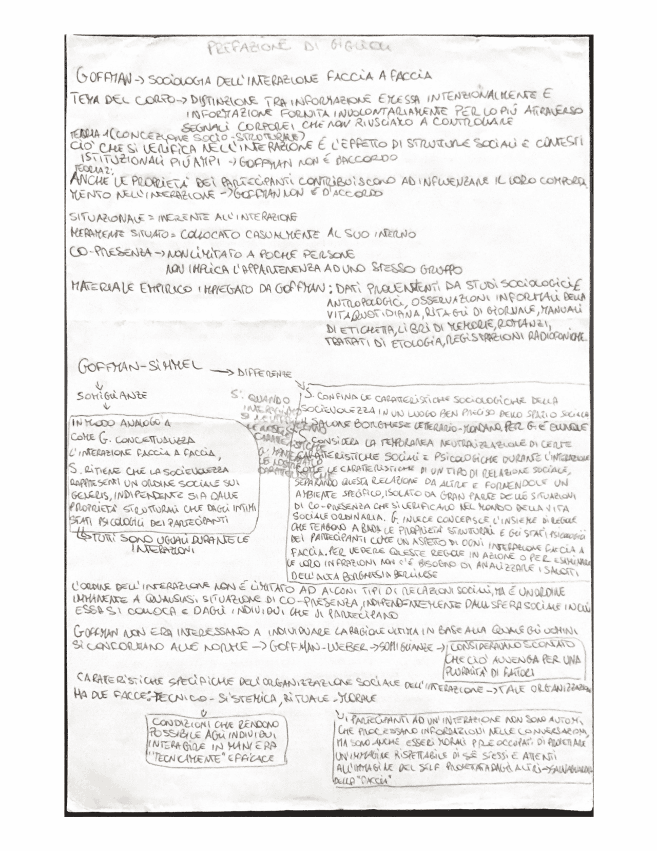 Riassunto Prefazione Di Giglioli Docsity