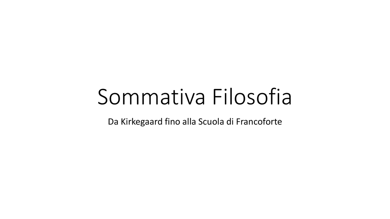 Storia Della Filosofia Riassunto Docsity