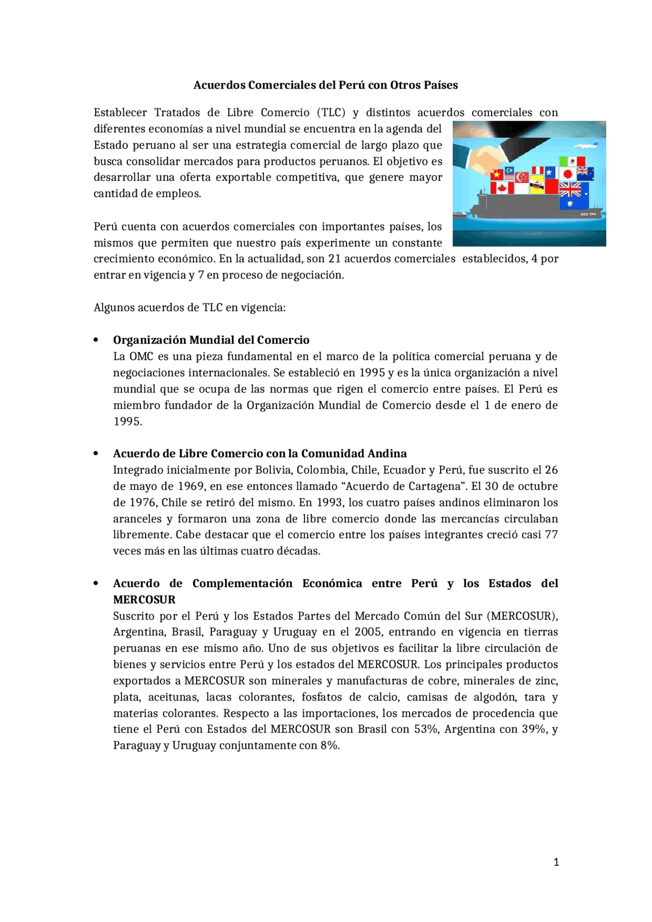 Comercio internacional y nacional - Docsity