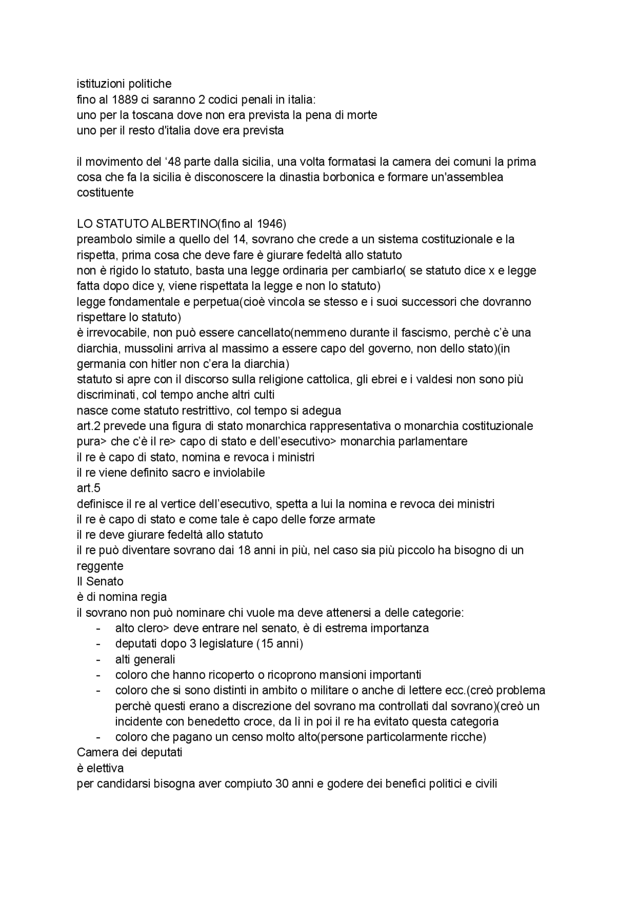 Riassunto Di Istituzioni Politiche Prima Parte Docsity