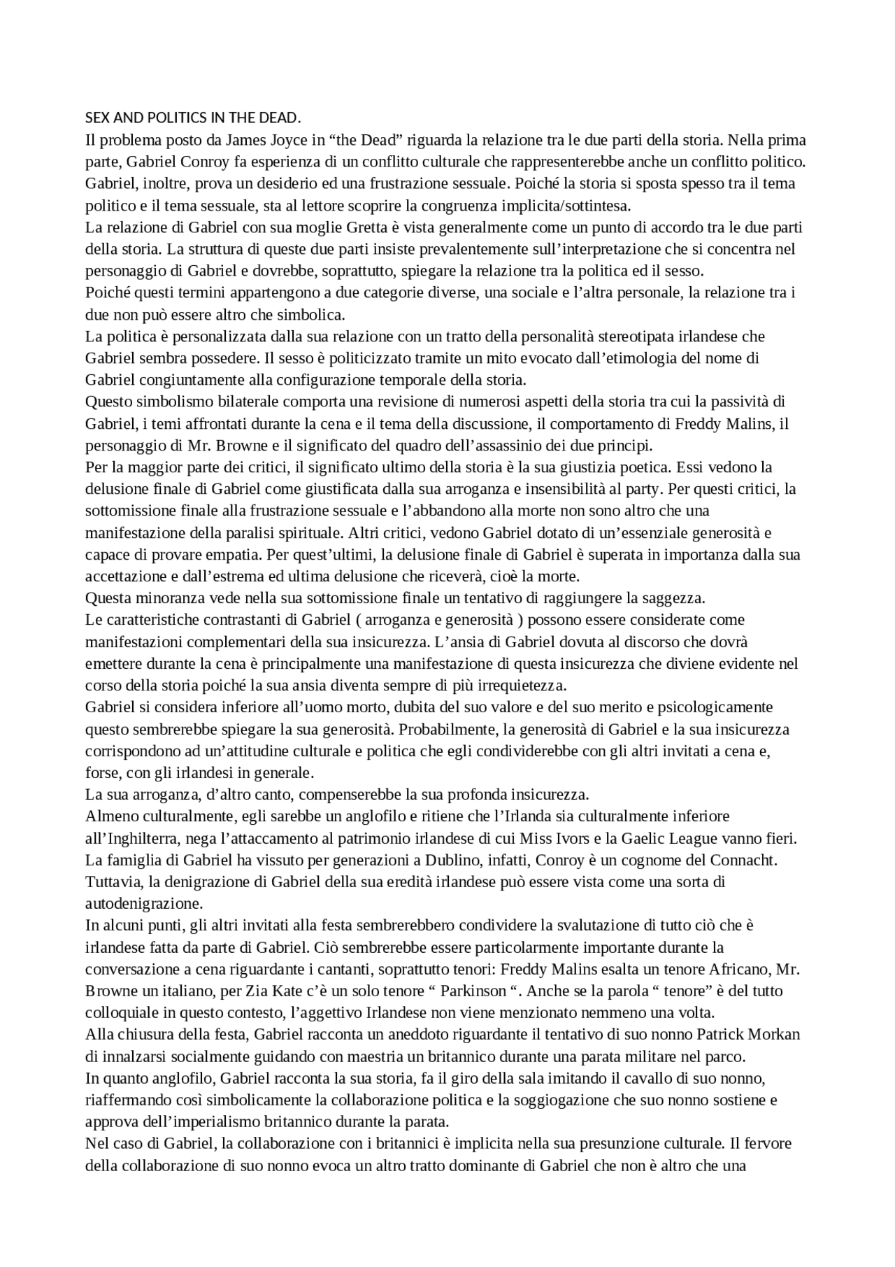 Riassunto Saggio Ulysses Order And Myth Docsity