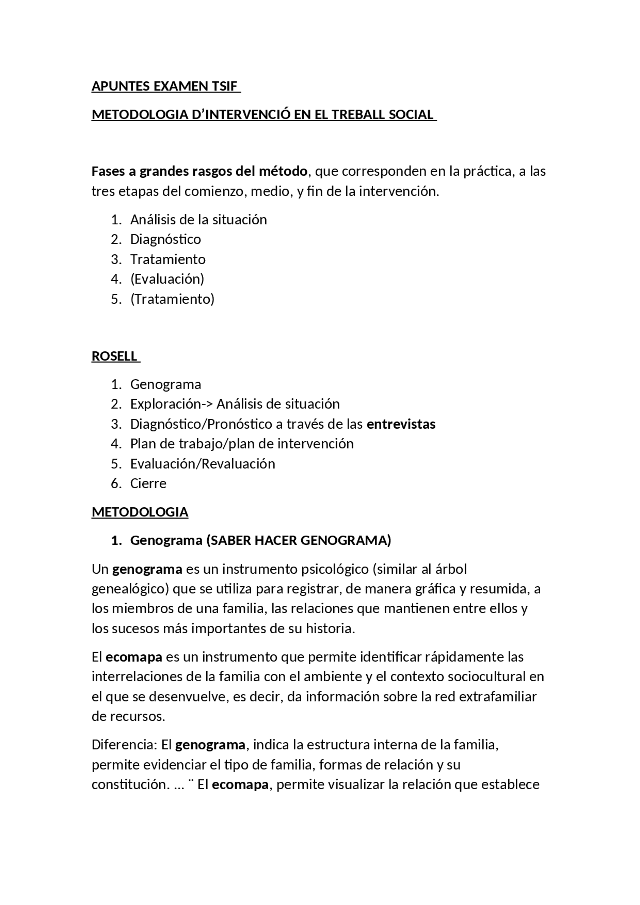 Apuntes Treball Social Individual I Familiar Docsity