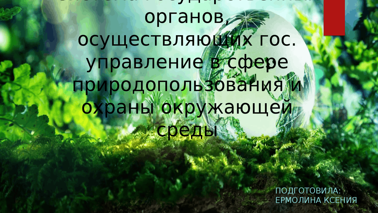 Природопользование и охрана окружающей среды Docsity