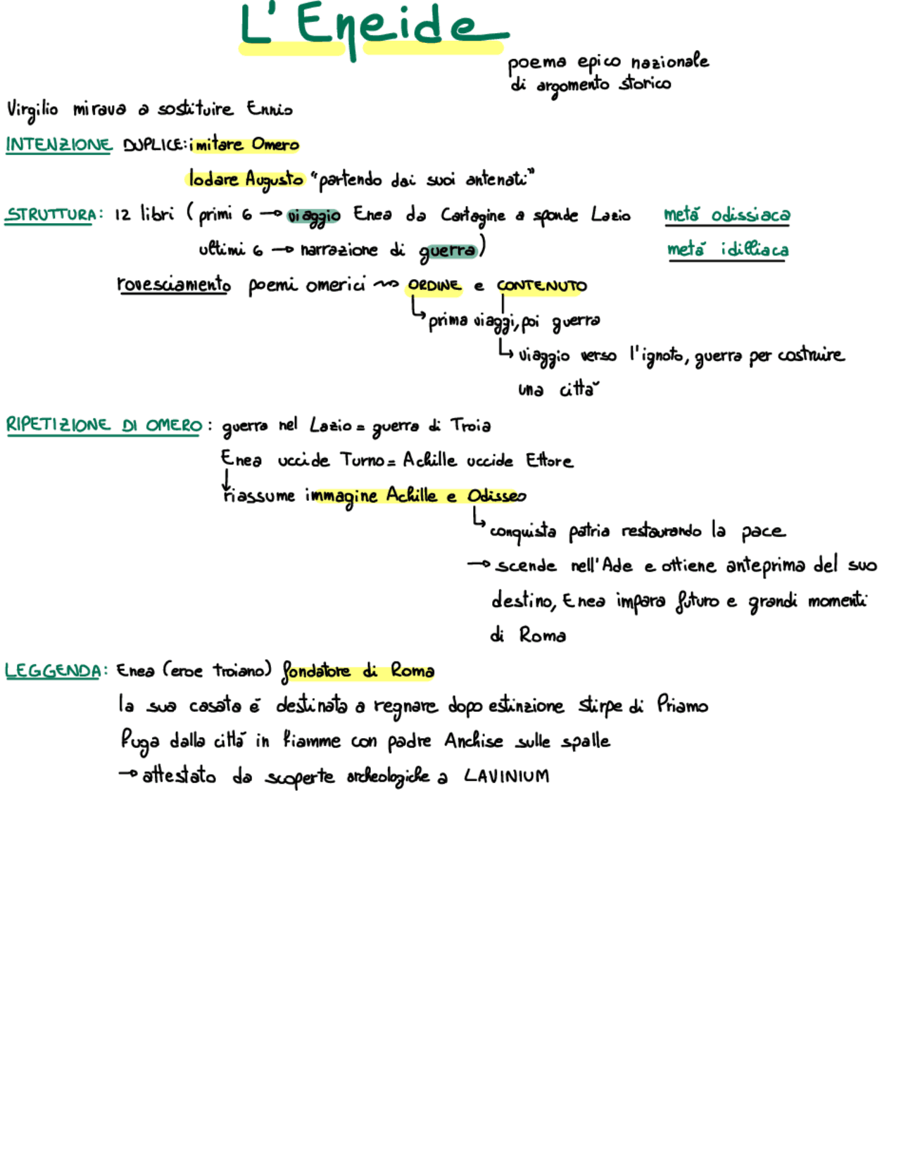 Proemio Eneide di Virgilio il lingua latina con traduzione - Docsity