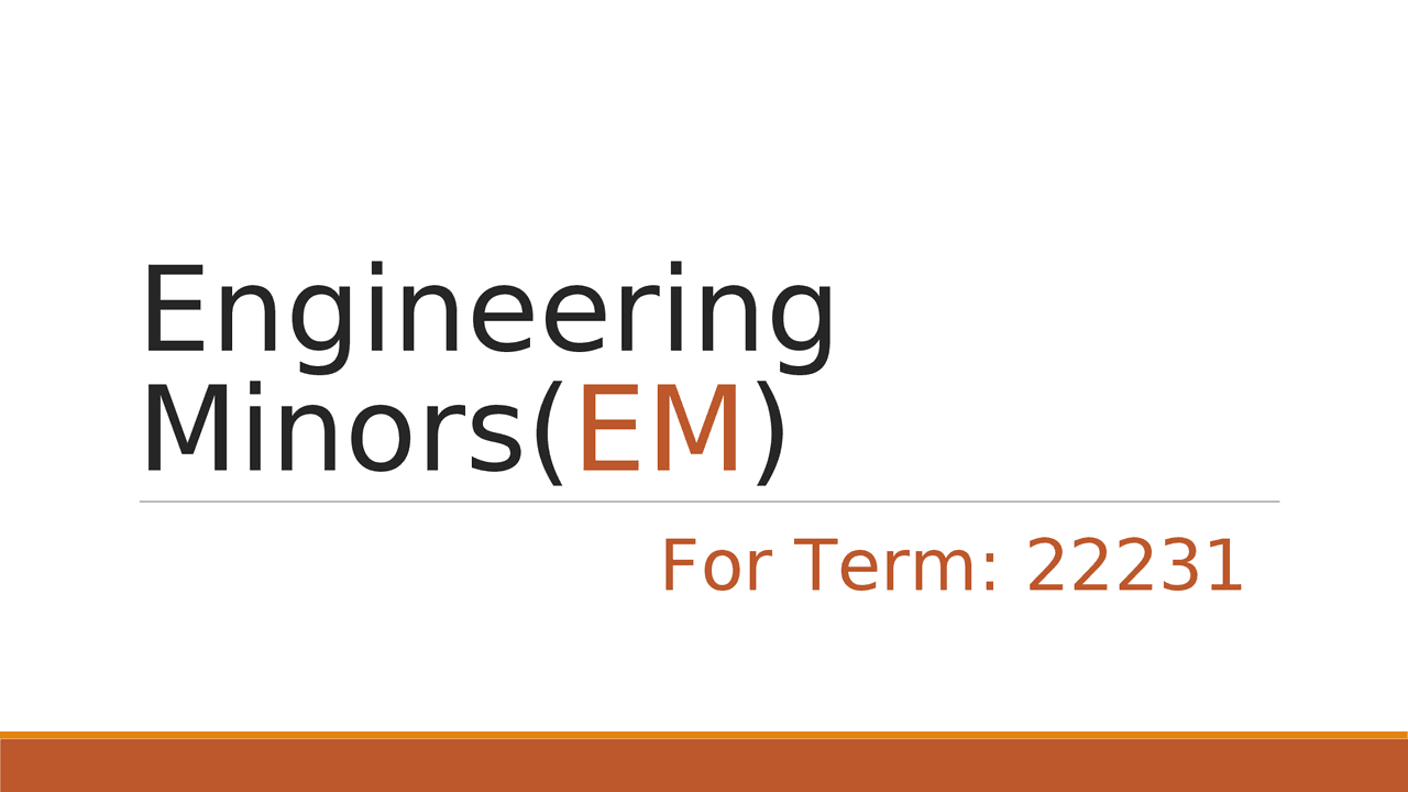 Confused about engineering minor ? This doc helps you a lot to choose ...