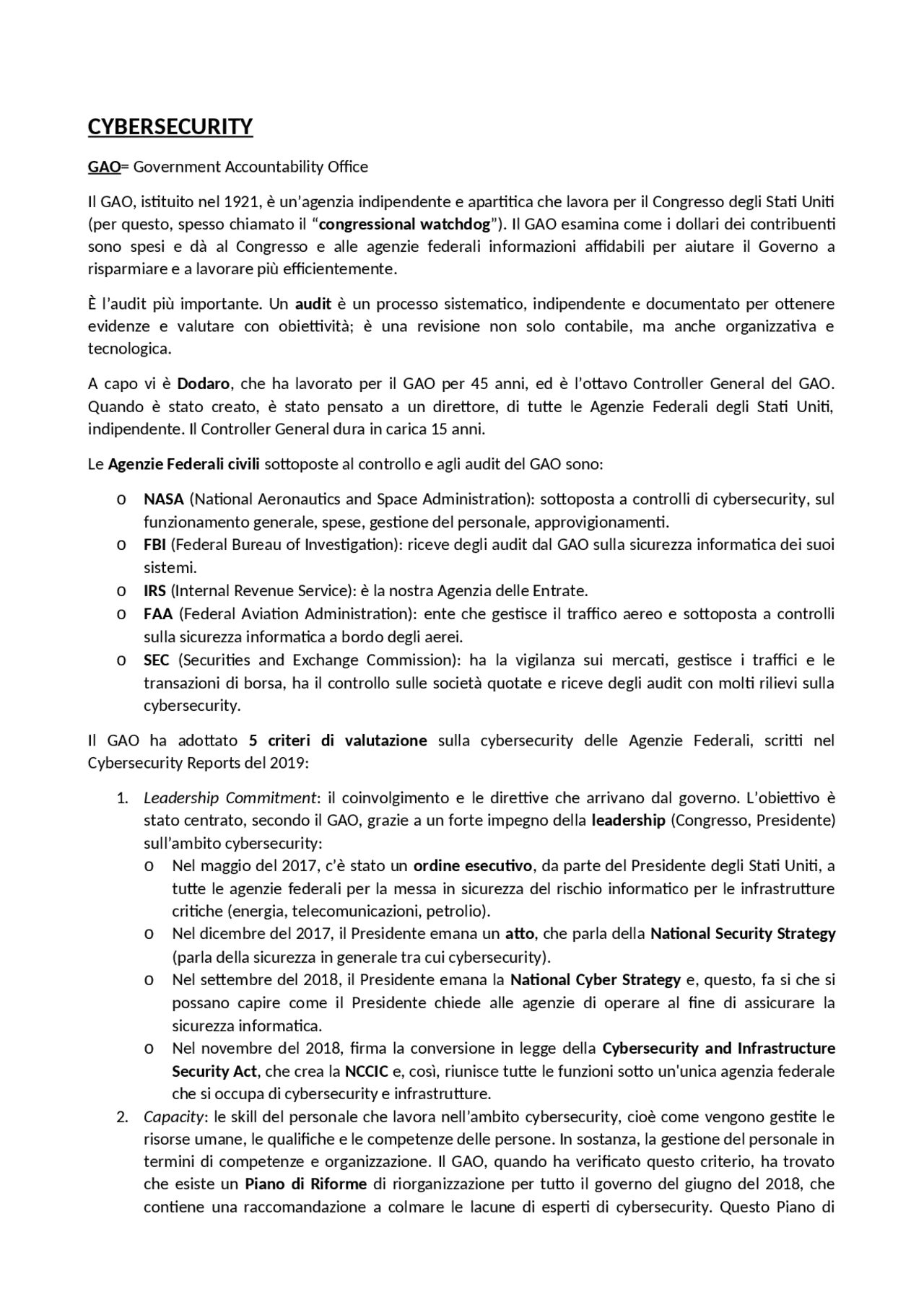 Appunti Presi A Lezione Sul Completamento Di Informatica Generale Docsity