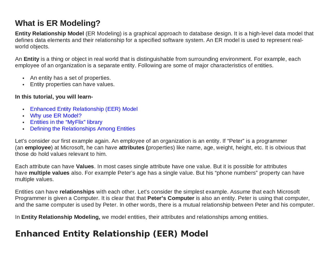 What is ER Modeling - Docsity
