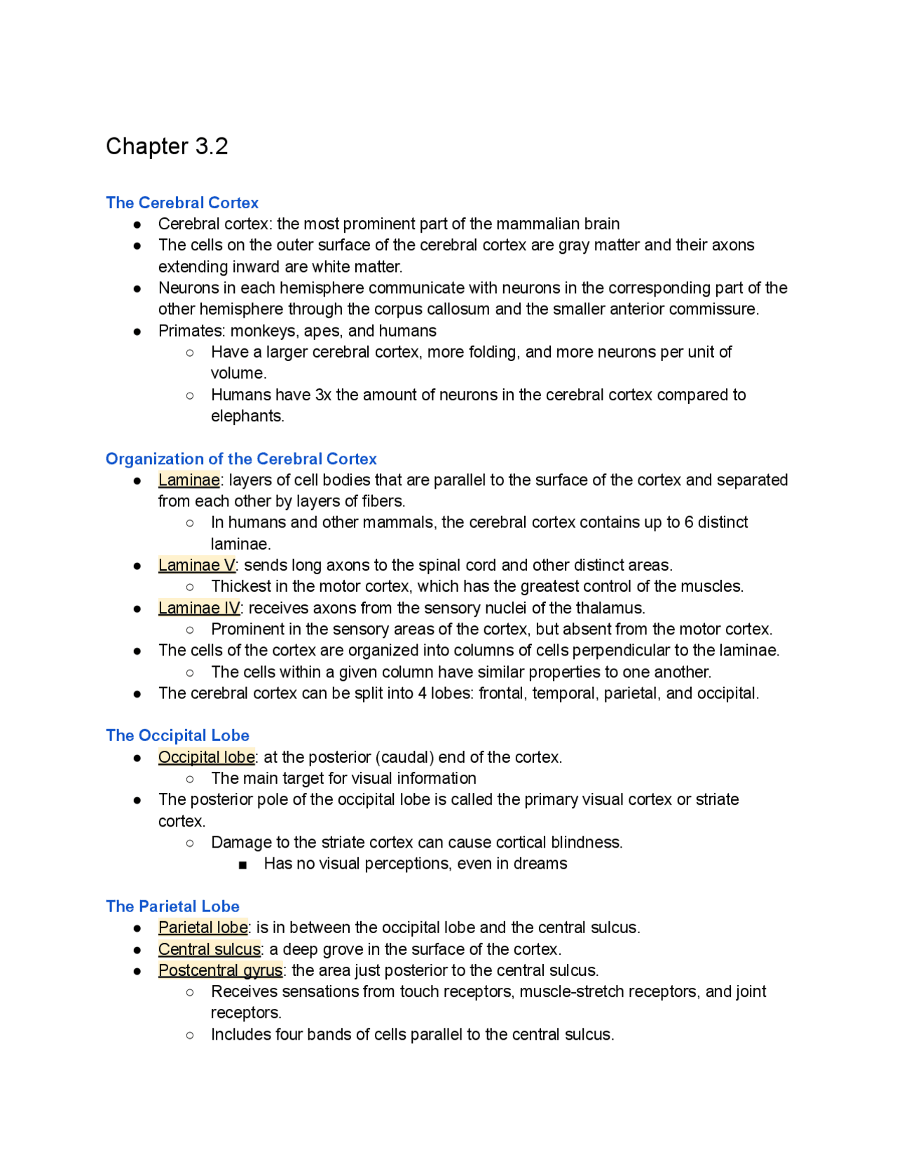 Chapter 32 Biopsychology Notes Docsity